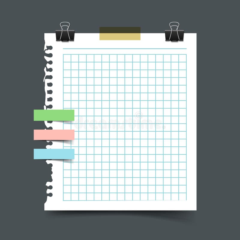 Spiral Notebook Tear Sheet Stock Illustrations – 88 Spiral Notebook ...