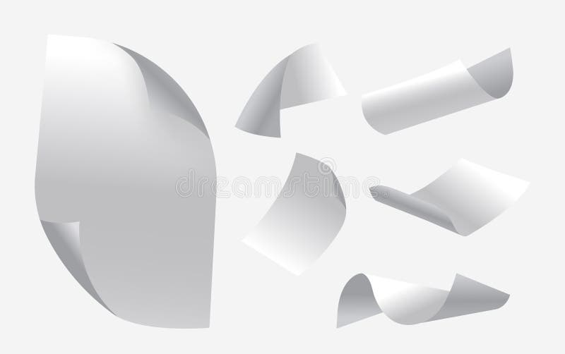 Paper Sheets Descend with a Flutter, Their Edges Sharp and Corners ...