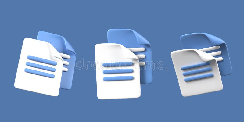 Paper Sheets of Documents of Different Colors. Working Archive Stock ...