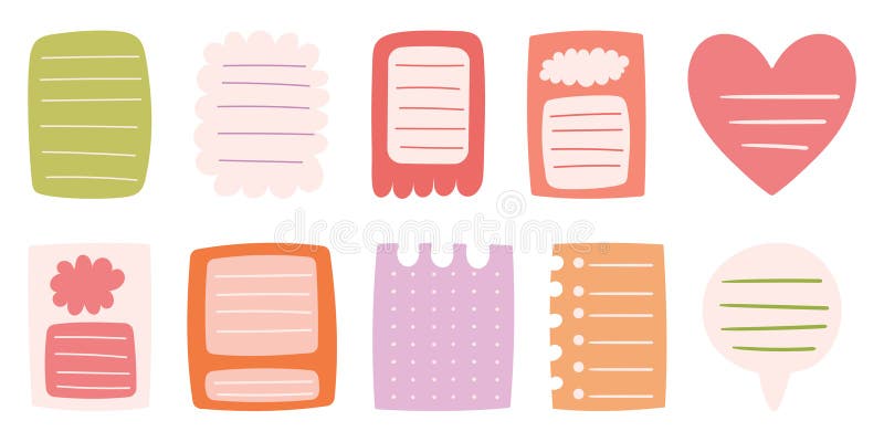 Paper Sheets Sticker Collection for Convenient Note-taking and ...