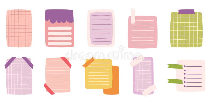Paper Sheets Sticker Collection for Convenient Note-taking and ...
