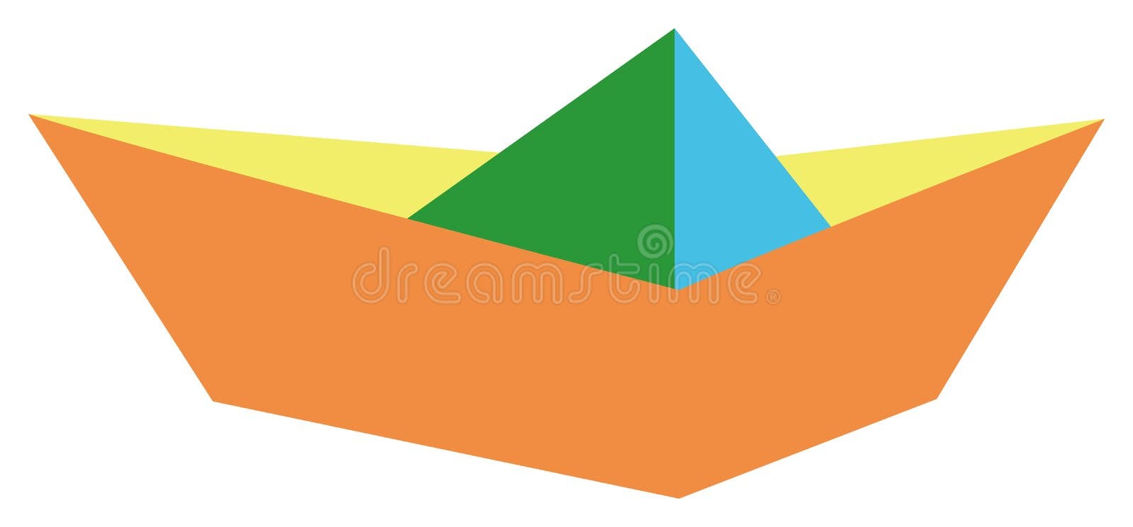 Paper Ship Boat Gradient 3d Symbol Logo Vector Stock Vector ...