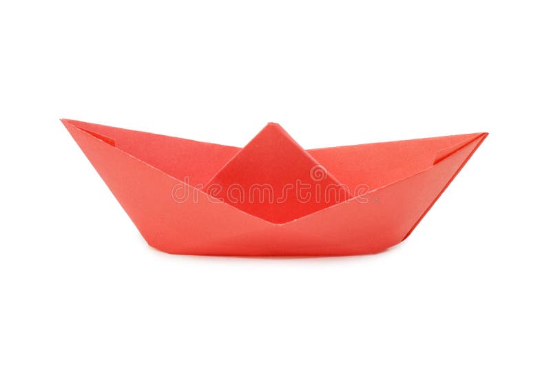 Paper ship stock image. Image of isolate, folded, origami - 13339057