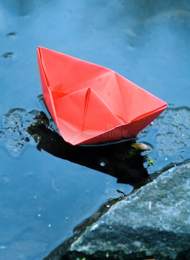 The paper ship stock image. Image of sailing, paper, ocean - 2294141