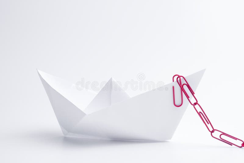 Paper ship stock image. Image of white, anchor, boat - 28932293