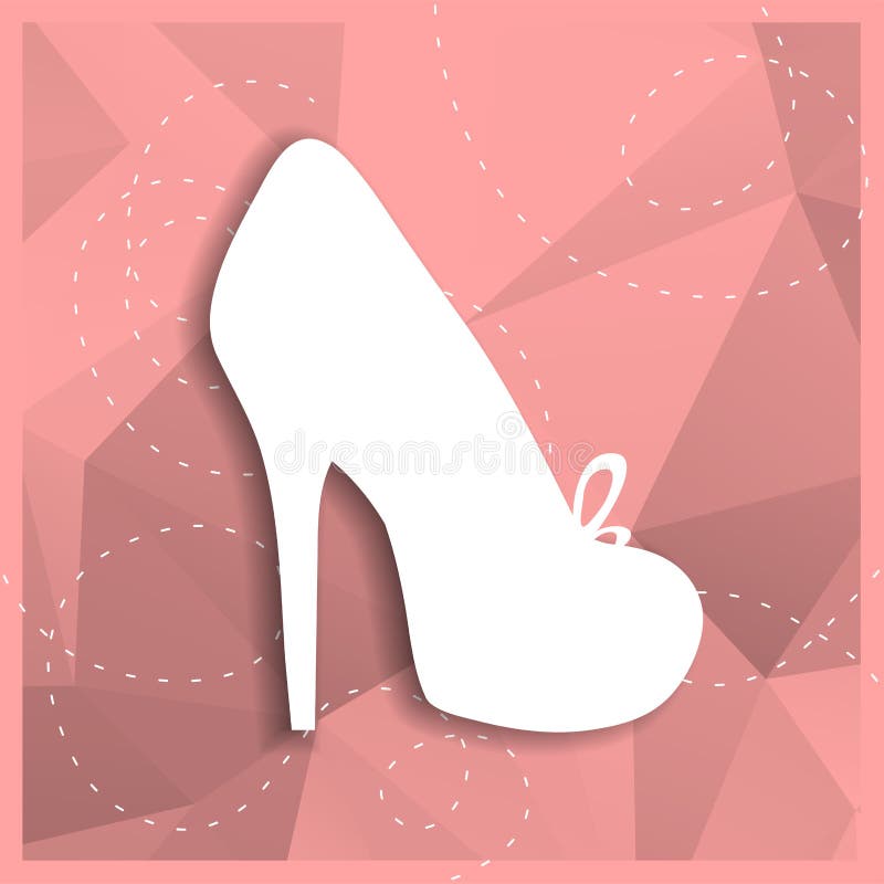 Red shoe, vector stock vector. Illustration of passion - 21829152