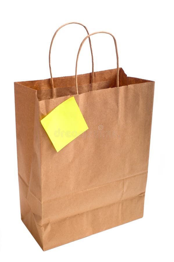 Brown Paper Bag stock photo. Image of shopping, paper - 5114628
