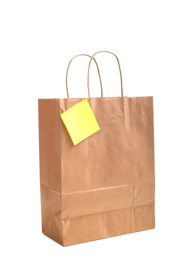 Brown Paper Bag stock photo. Image of shopping, paper - 5114628