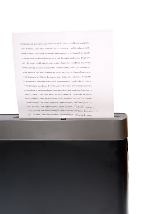 Paper shredder stock photo. Image of destruction, isolated - 19537010
