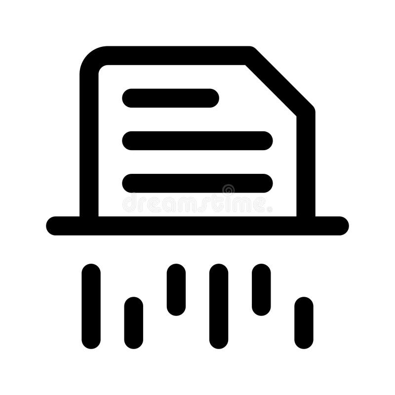 Paper Shredder Icon Design, Cutting Machine Vector Stock Vector ...