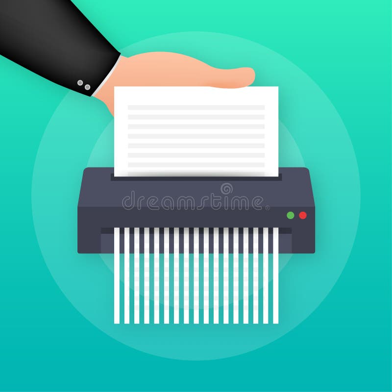 Paper Shredder Icon Document Business Office Information Protection ...