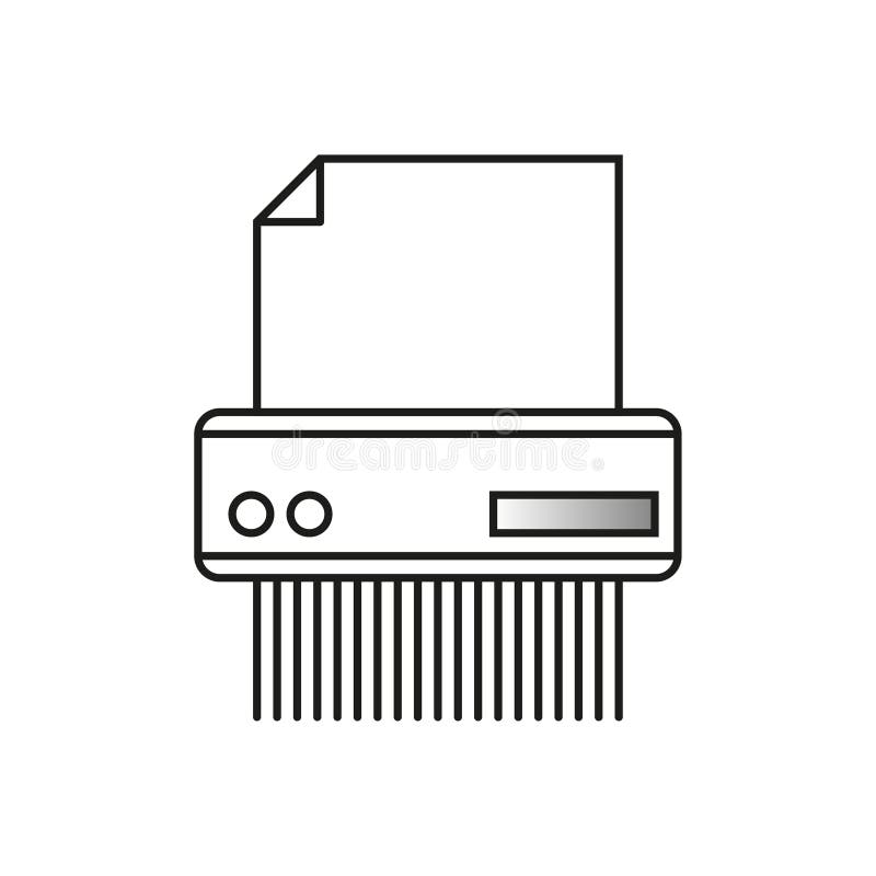 Paper Shredder Icon. Vector Illustration. EPS 10 Stock Vector ...