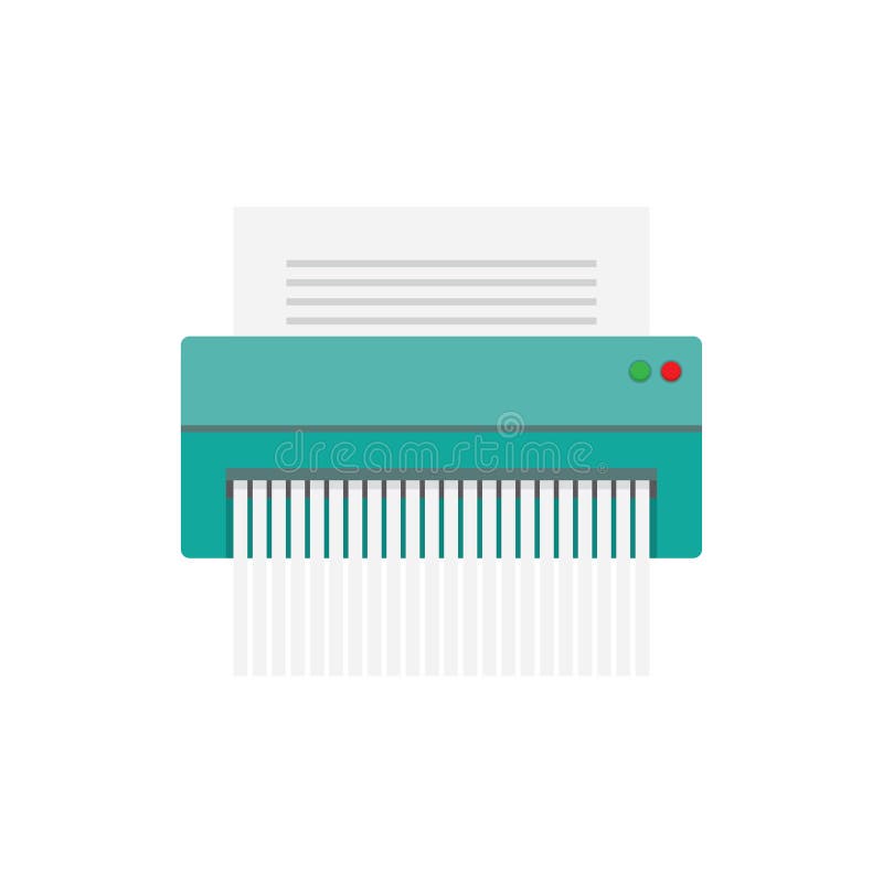 Paper Shredder Icon stock vector. Illustration of secret - 100422900