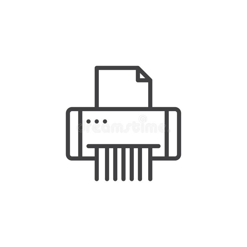 Paper shredder icon stock vector. Illustration of colorful - 139979840