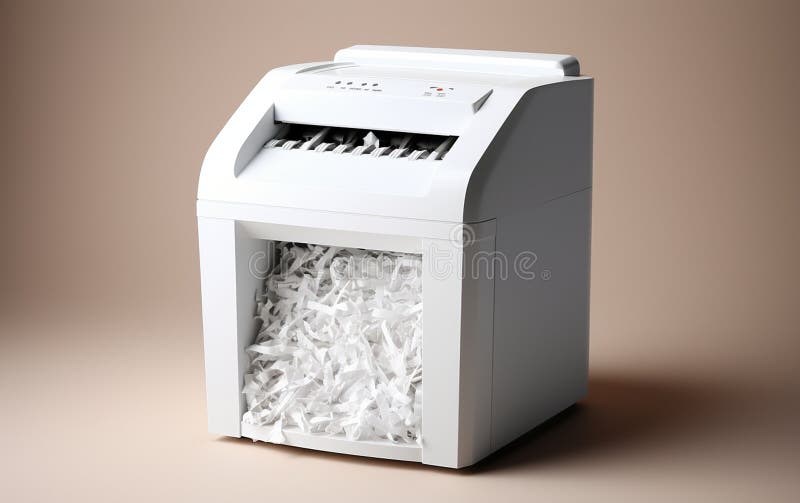 A Paper Shredder Machine in a Minimalist Setting -Generative Ai Stock ...