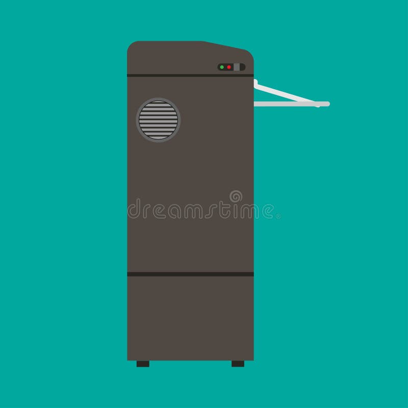 Paper Shredder Waste Privacy Paperwork Security Vector Icon. Office ...