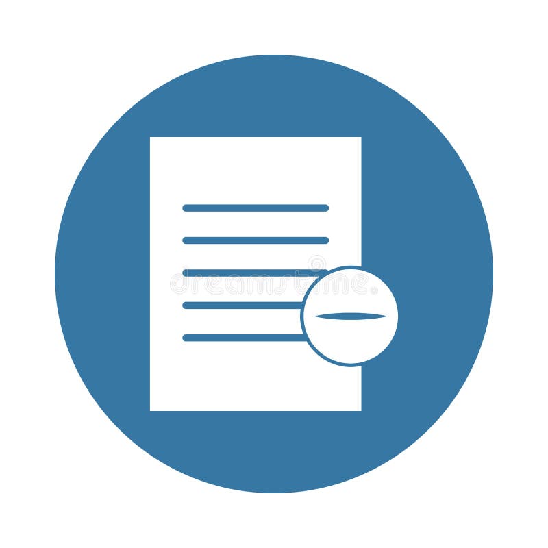 Paper with a Sign of Deduction Icon. Elements of Web Icon. Premium ...