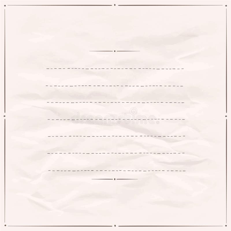 Paper with Simple Frame with Place for Text. Stock Vector ...