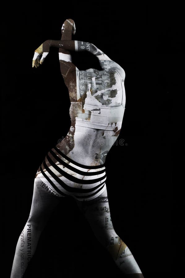 Paper skin woman stock photo. Image of modern, attitude - 18659736