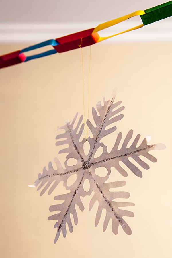 Paper snowflake stock photo. Image of seasonal, snow - 28513110