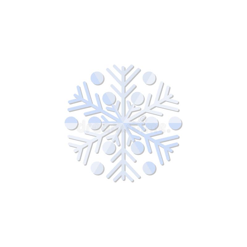 Paper Snowflake on White Background Stock Vector - Illustration of ...