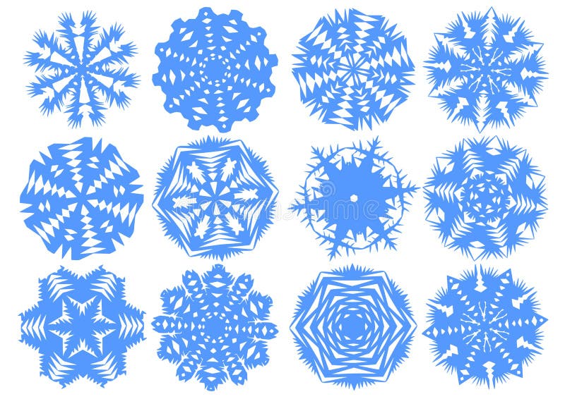 Paper Snowflakes stock vector. Illustration of harmony - 6559789