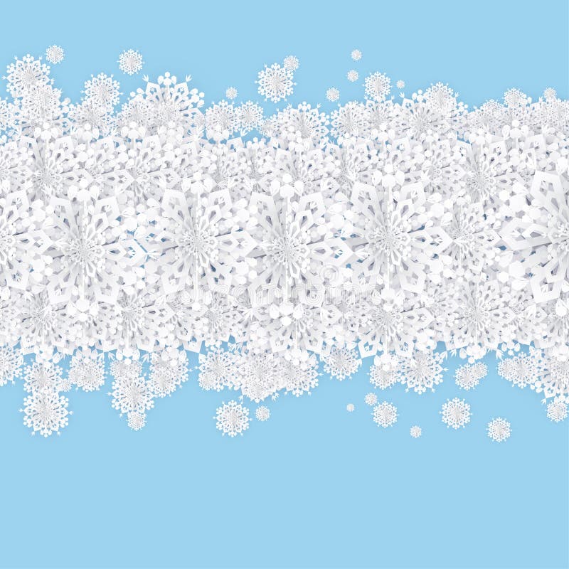 Paper Snowflakes Backdrop stock vector. Illustration of backdrop ...