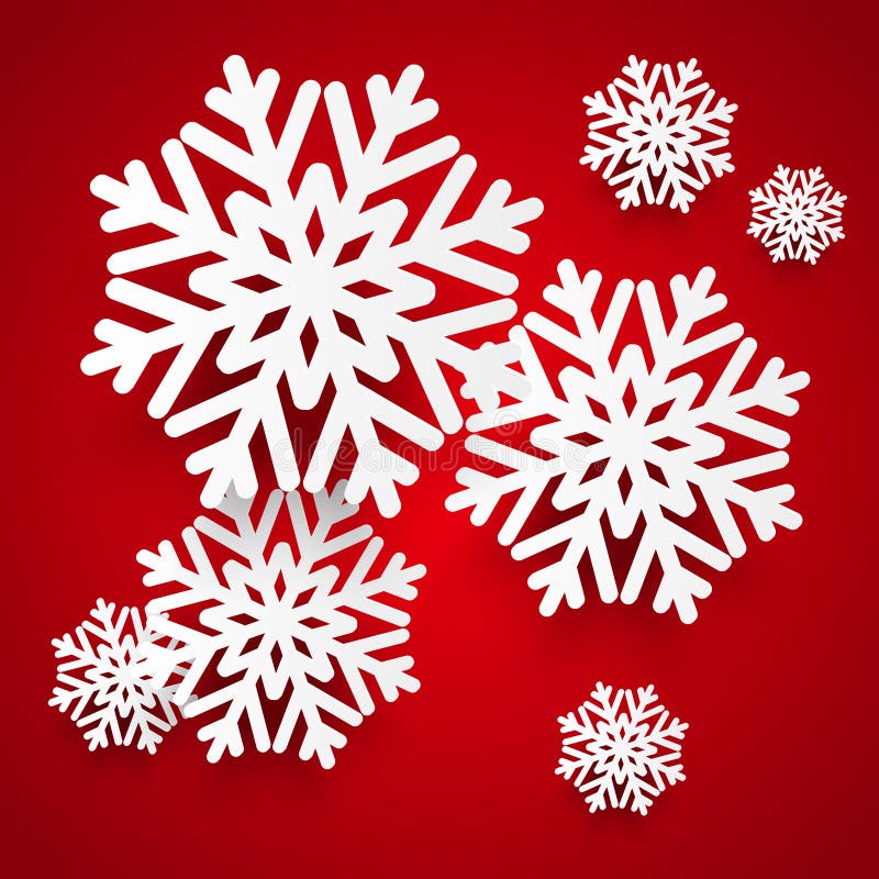 Paper snowflakes stock vector. Illustration of abstract - 34317593