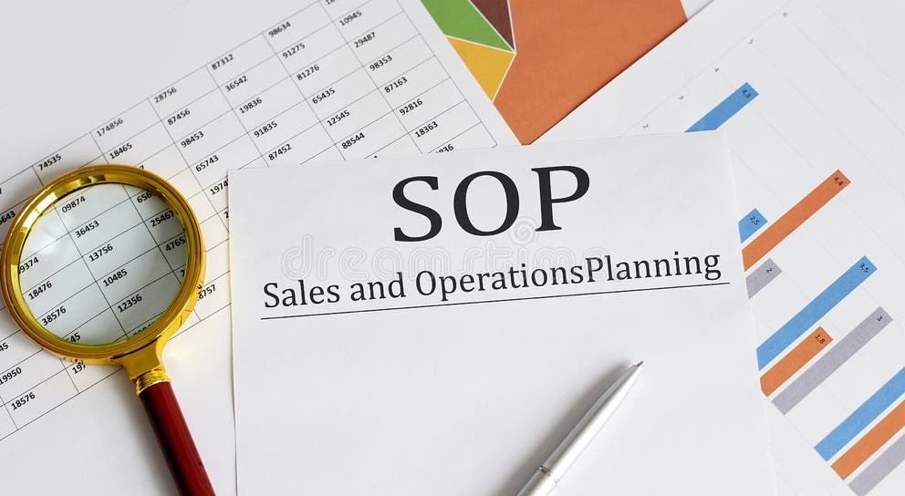 Paper with SOP - Standard Operating Procedure on a Table Stock Photo ...