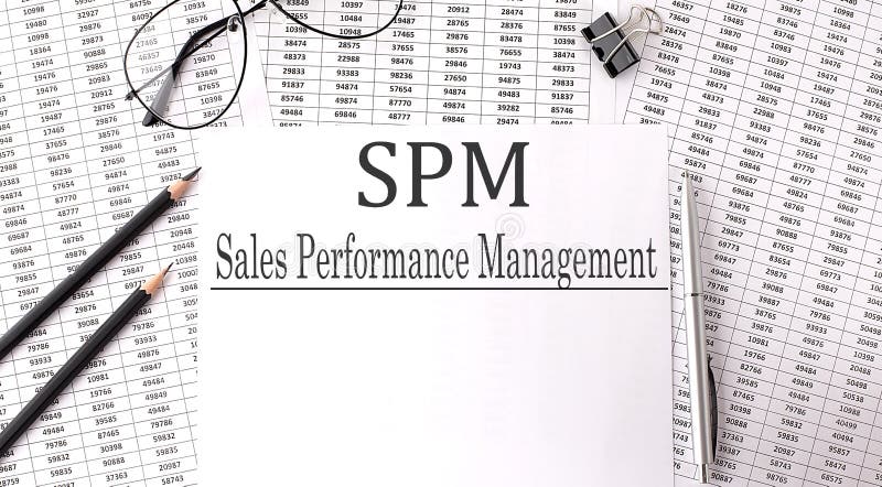 Paper with SPM - Sales Performance Management on a Table on Charts ... Paper with SPM - Sales Performance Management on a Table on Charts ...
