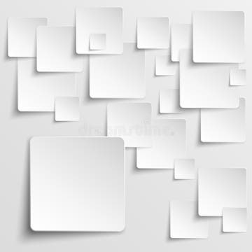 Paper Squares Abstract Vector Background Stock Vector - Illustration of ...