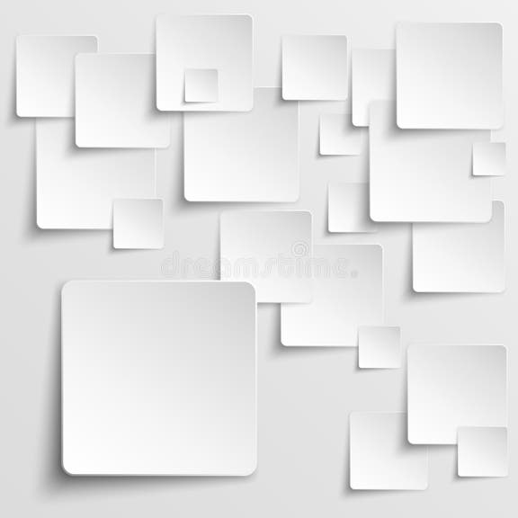 Paper Squares Abstract Vector Background Stock Vector - Illustration of ...
