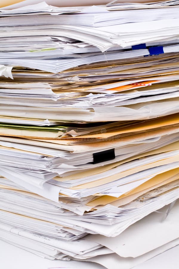 Paper Stack stock image. Image of paper, stack, unorganized - 2256499