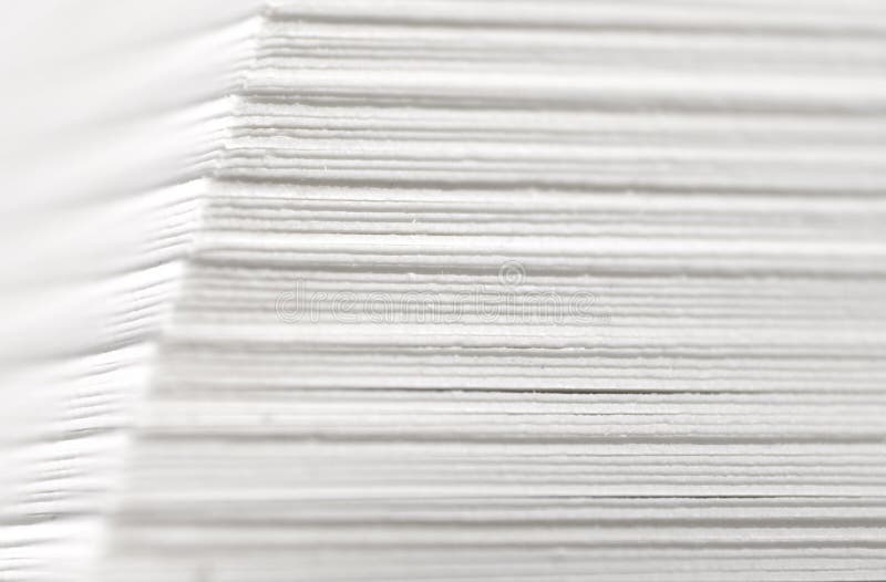 Paper stack closeup stock photo. Image of high, macro - 22743908