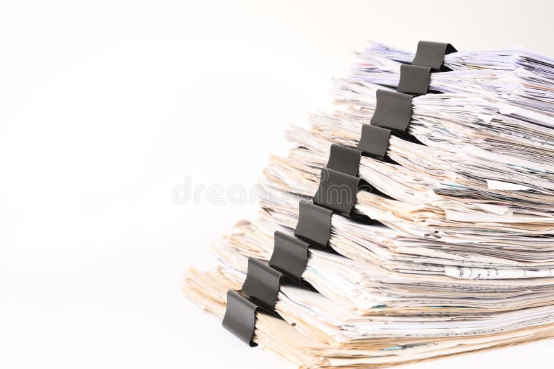 Paper stack storage stock photo. Image of file, group - 117228724
