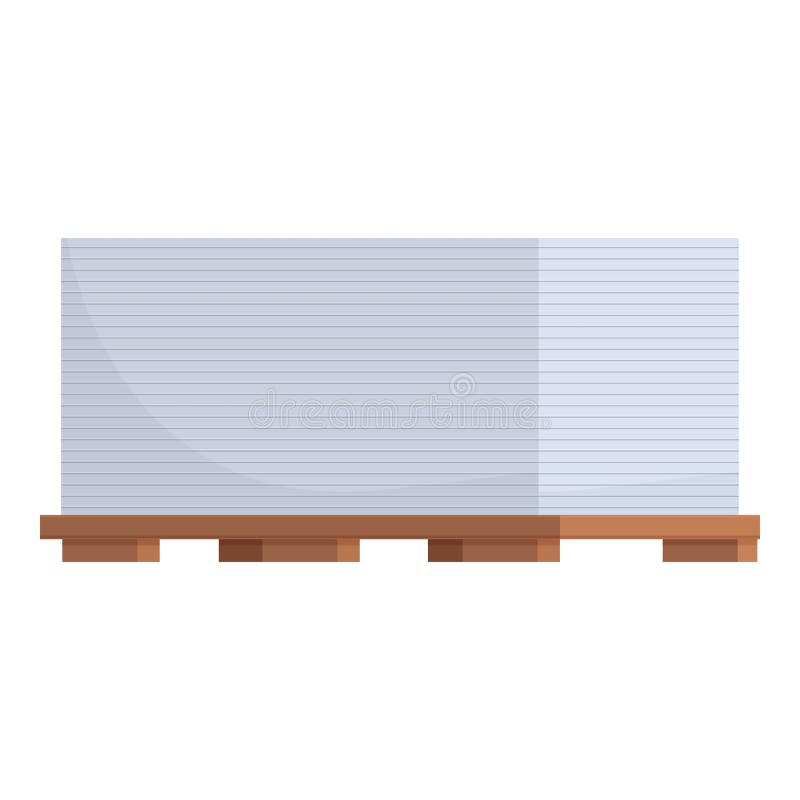 Paper Stack Warehouse Icon Cartoon Vector. Manufacture Process Stock ...