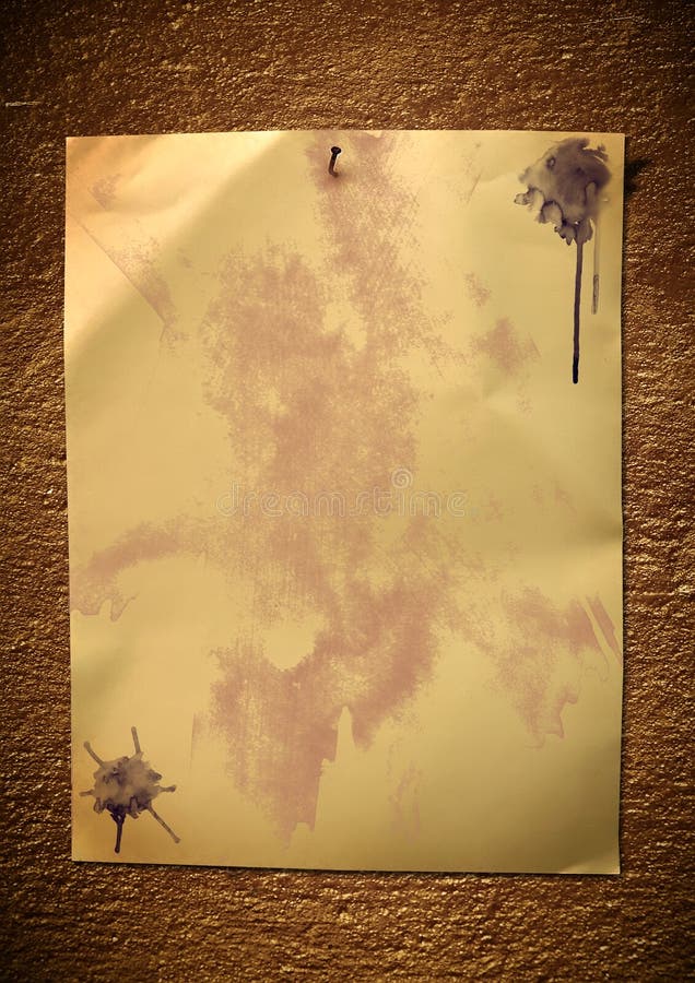 Paper With Stains And Blots Picture. Image: 14325277