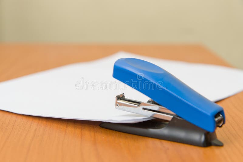 Paper stapler stock photo. Image of paper, coseup, sheet - 28159684