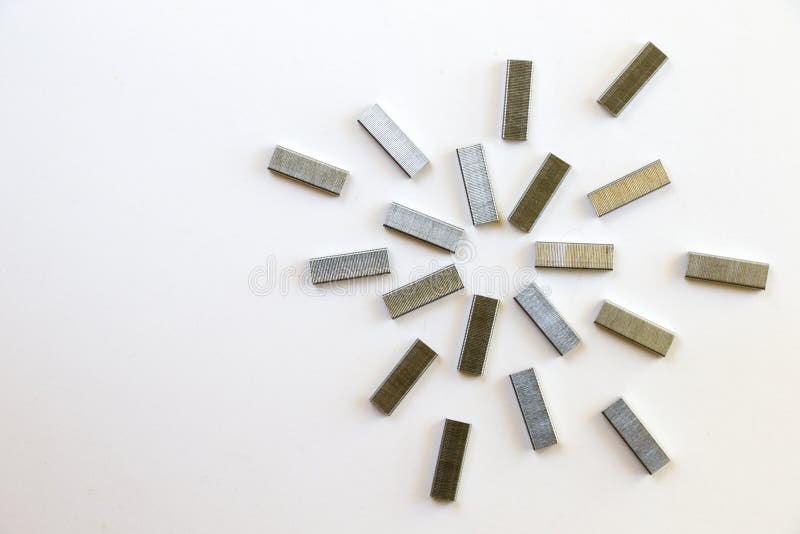 Paper staples stock image. Image of horizontal, staples - 31323