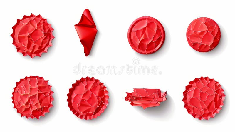 Paper Sticker Texture, Creased Sticker Labels, and Crumpled Badges on ...