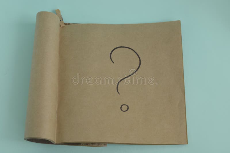 Paper Stickers with a Question Mark , Concept for Solving the Problem ...