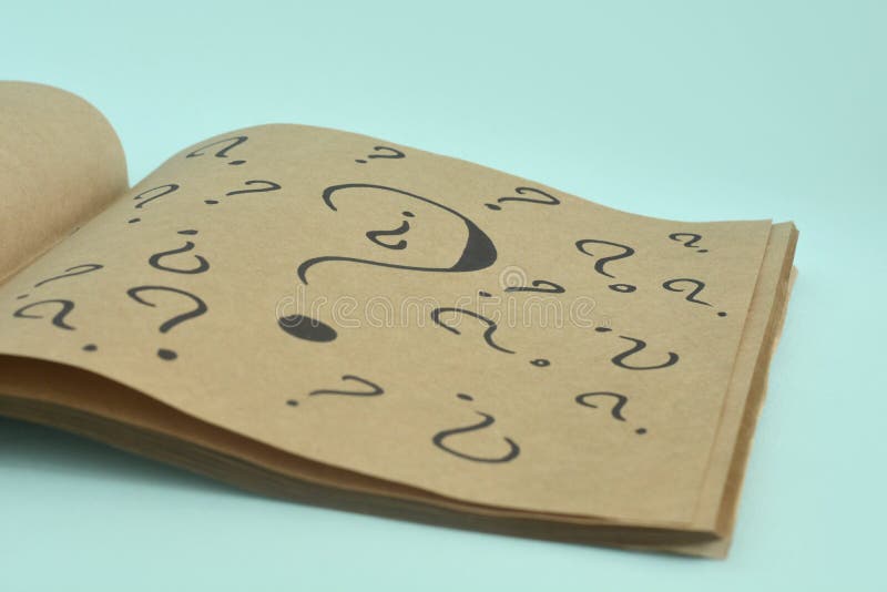 Paper Stickers with a Question Mark , Concept for Solving the Problem ...