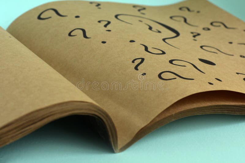 Paper Stickers with a Question Mark , Concept for Solving the Problem ...