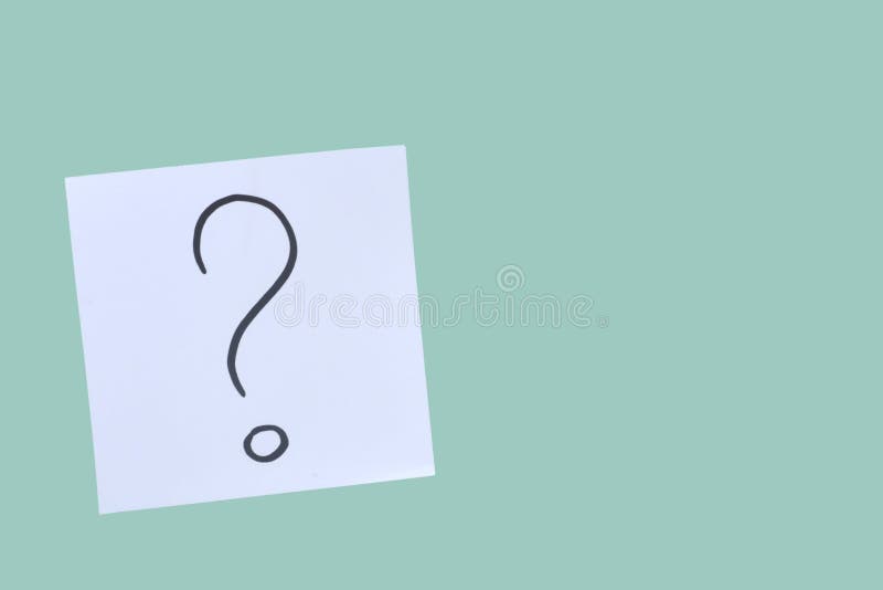 Paper Stickers with a Question Mark , Concept for Solving the Problem ...