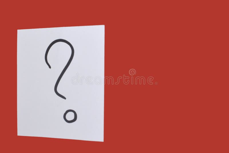 Paper Stickers with a Question Mark , Concept for Solving the Problem ...