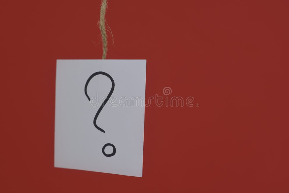 Paper Stickers with a Question Mark , Concept for Solving the Problem ...