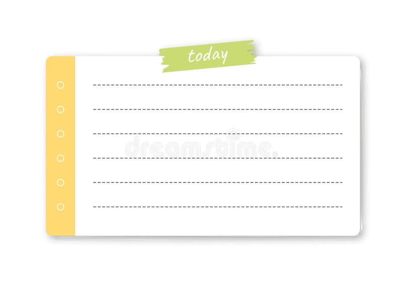 Paper Sticky for Notes Concept Stock Vector - Illustration of isolated ...