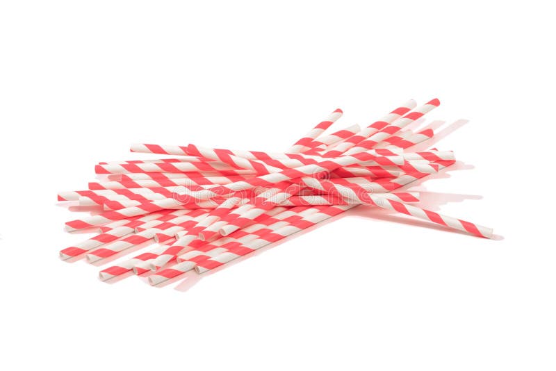 Paper Straw for Cocktail Eco Consumption -image Stock Photo - Image of ...