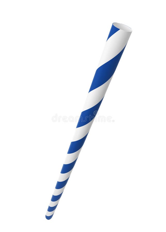 Paper Cup with Straw Icon Digital Blue Stock Vector - Illustration of ...