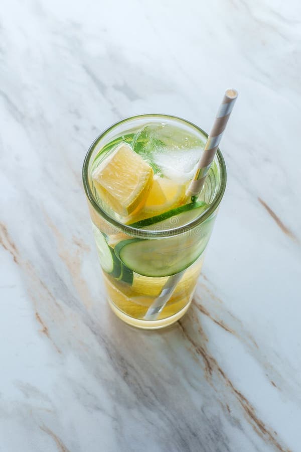 Paper Straw Glass Water stock image. Image of hydration - 174494751